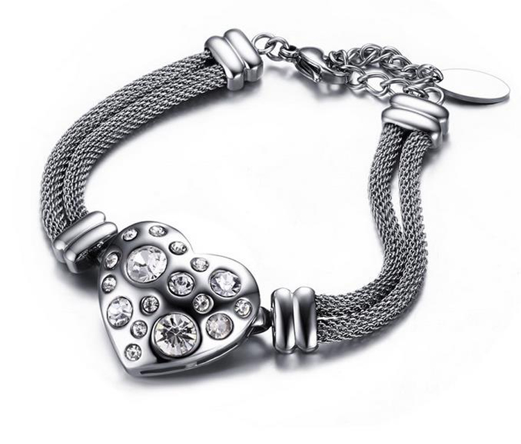 stainless steel bracelets for women | Heart Stainless Steel Bracelets ...
