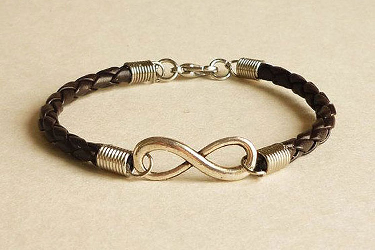 custom infinity bracelet | fashion leather custom infinity bracelet ...