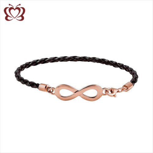 infinity gold bracelet | cheap customized leather infinity gold bracelet