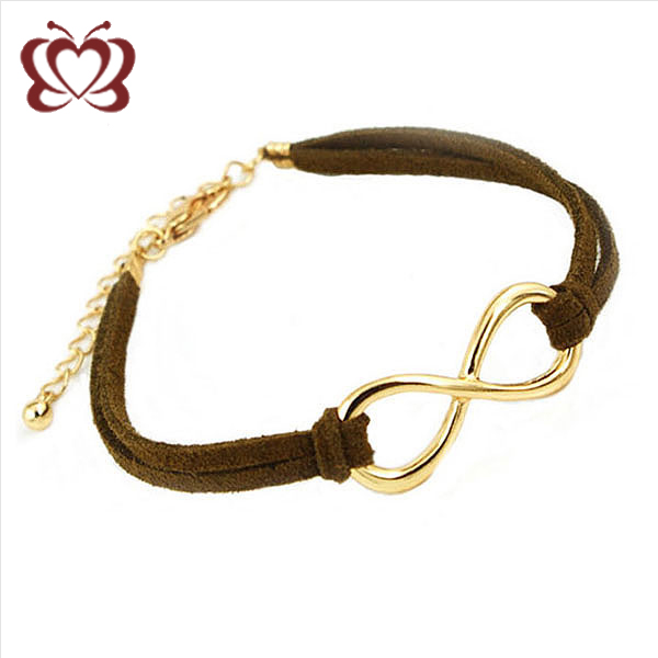 infinity gold bracelet | cheap customized leather infinity gold bracelet