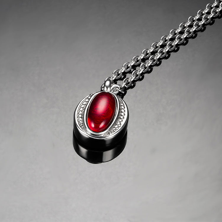 Marlary Wholesale women Red Stone beautiful Ruby urn Cremation Pendant